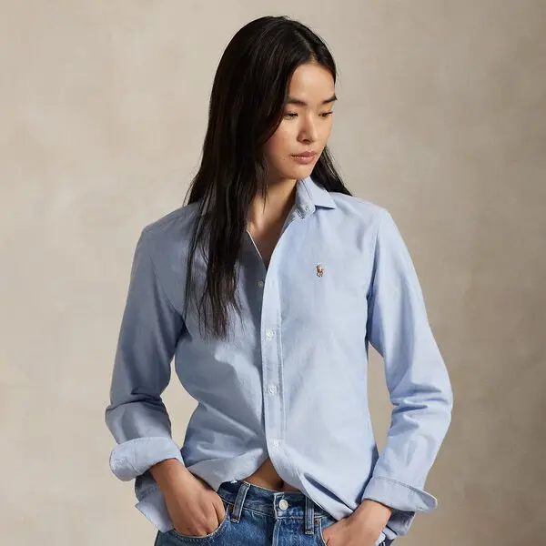 Ralph Lauren Slim Fit Oxford Shirt - Blue
