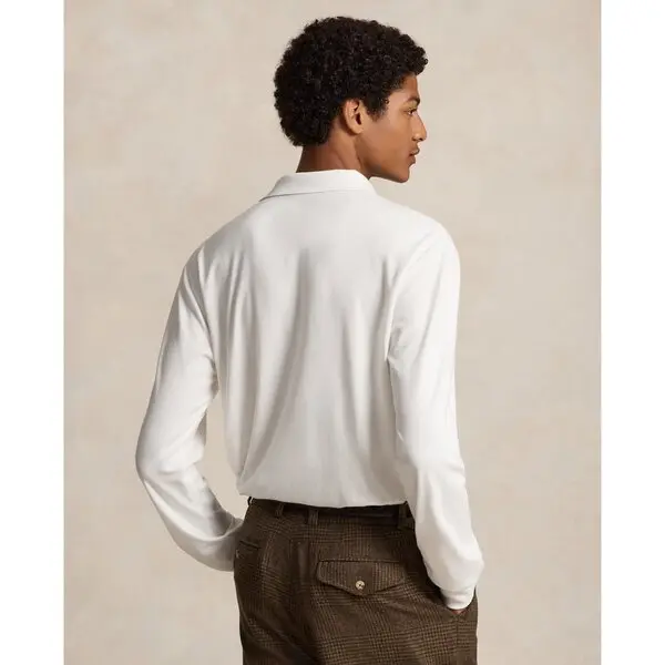Ralph Lauren Classic Fit Soft Cotton Polo Shirt - White
