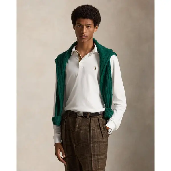 Ralph Lauren Classic Fit Soft Cotton Polo Shirt - White