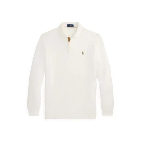 Ralph Lauren Classic Fit Soft Cotton Polo Shirt - White
