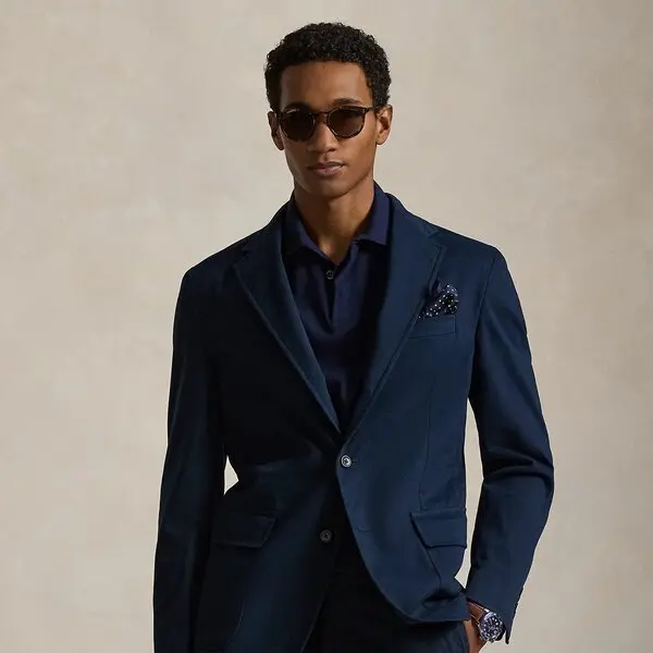 Ralph Lauren Polo Soft Tailored Fit Chino Sport Coat - Bright Navy