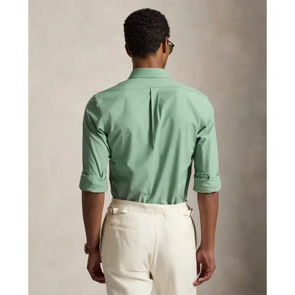 Ralph Lauren Slim Fit Stretch Poplin Shirt - Faded Mint