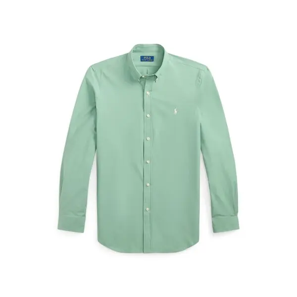 Ralph Lauren Slim Fit Stretch Poplin Shirt - Faded Mint