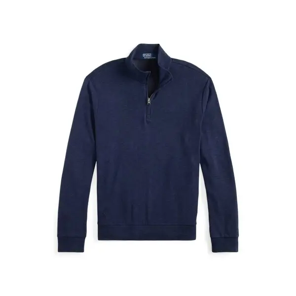 Ralph Lauren Textured Quarter-zip Pullover - Spring Navy Heather