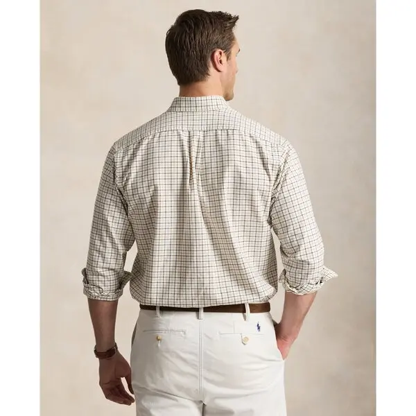 Ralph Lauren Tattersall Oxford Shirt - White Brown Multi
