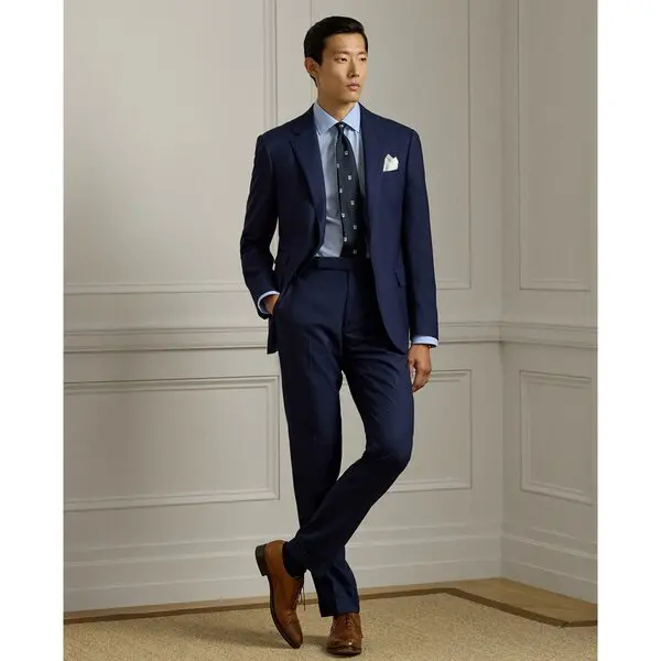 Ralph Lauren Mini-glen Check Twill Shirt - Blue