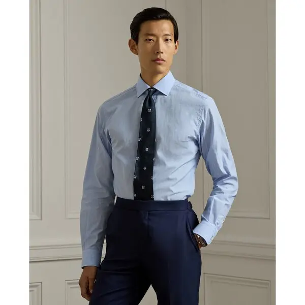Ralph Lauren Mini-glen Check Twill Shirt - Blue