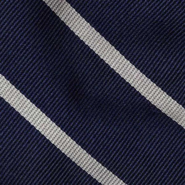 Ralph Lauren Striped Silk Repp Narrow Tie - Navy/white