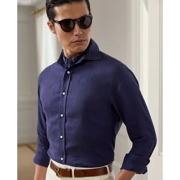 Ralph Lauren Linen Shirt - Spring Navy
