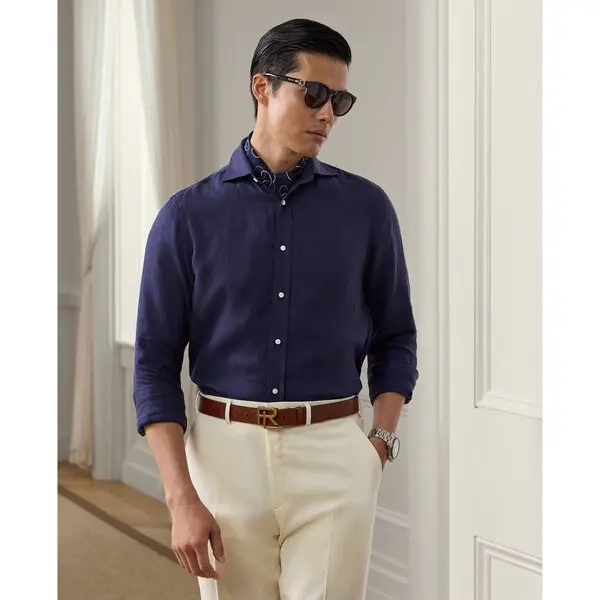 Ralph Lauren Linen Shirt - Spring Navy