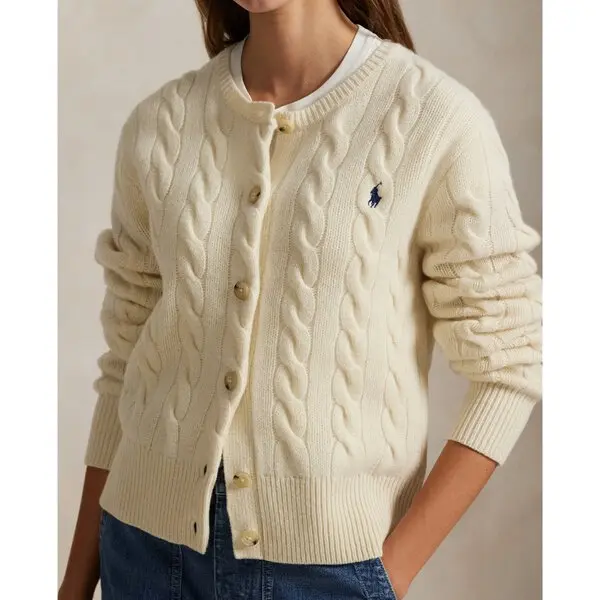 Ralph Lauren Cable-knit Wool-cashmere Cardigan