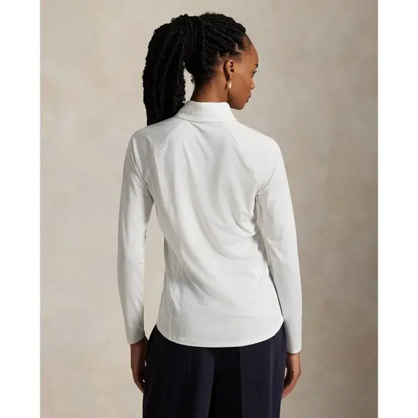 Ralph Lauren Stretch-jersey Quarter-zip - Ceramic White