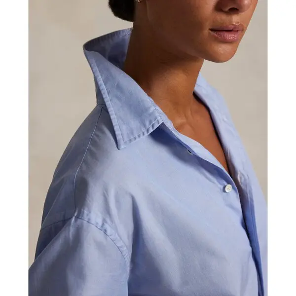 Ralph Lauren End-on-end Cotton Oversized Shirt
