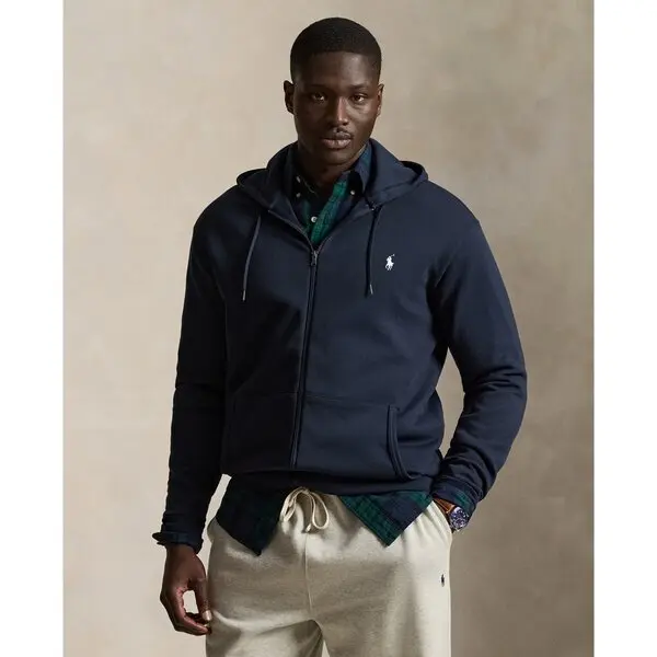 Ralph Lauren Double-knit Full-zip Hoodie - Aviator Navy