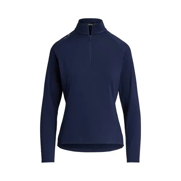 Ralph Lauren Rlx Stretch Jersey Quarter-zip Pullover - Refined Navy