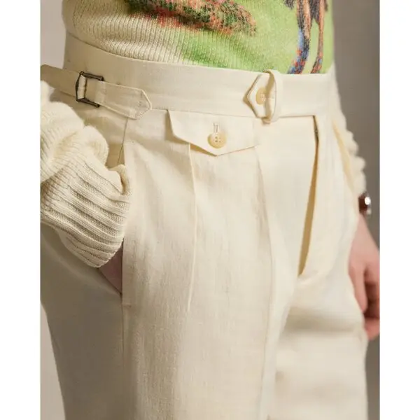 Ralph Lauren Pleated Linen Suit Trouser