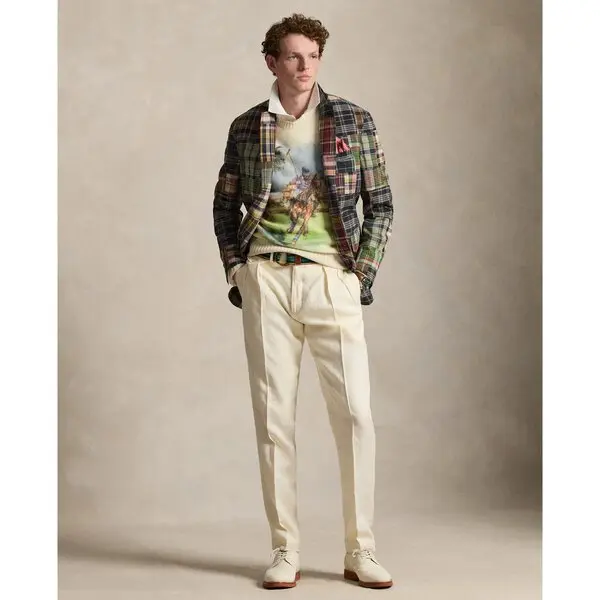 Ralph Lauren Pleated Linen Suit Trouser