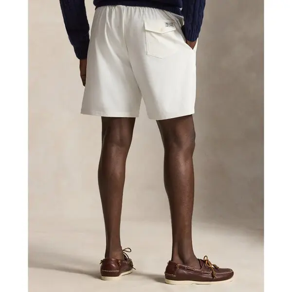 Ralph Lauren Traveler Stretch Classic Fit Swim Trunk - White
