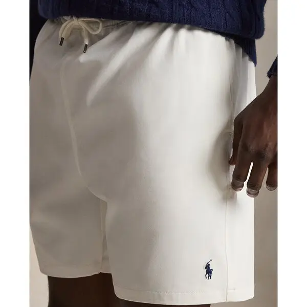 Ralph Lauren Traveler Stretch Classic Fit Swim Trunk - White