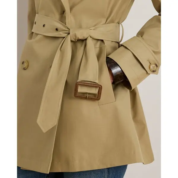 Ralph Lauren Double-breasted Cotton-blend Trench Coat