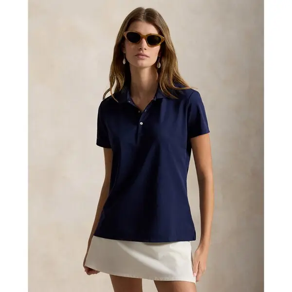 Ralph Lauren Rlx Classic Fit Tech Piqué Polo Shirt - Refined Navy