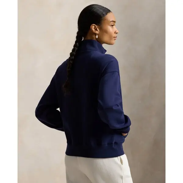 Ralph Lauren Double-knit Full-zip Sweatshirt - Refined Navy