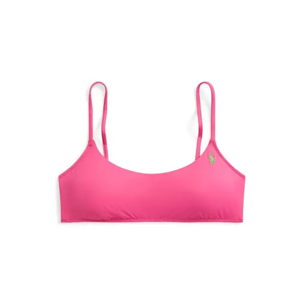 Ralph Lauren Embroidered Pony Bikini Top - Desert Pink