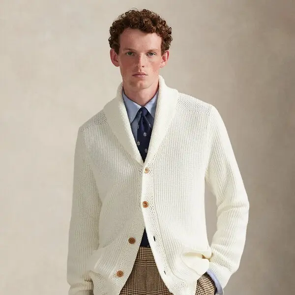Ralph Lauren Cotton Shawl-collar Cardigan