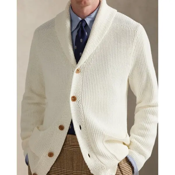 Ralph Lauren Cotton Shawl-collar Cardigan