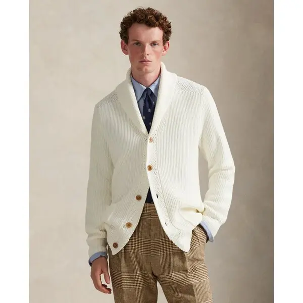 Ralph Lauren Cotton Shawl-collar Cardigan