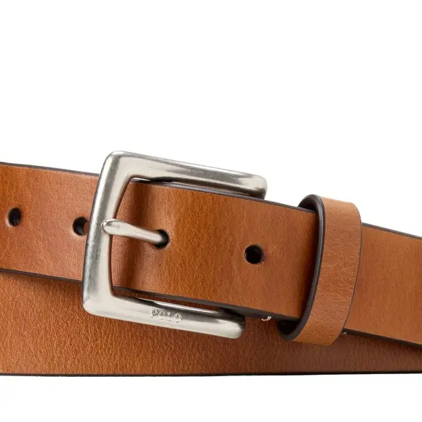 Ralph Lauren Western Leather Dress Belt - Tan