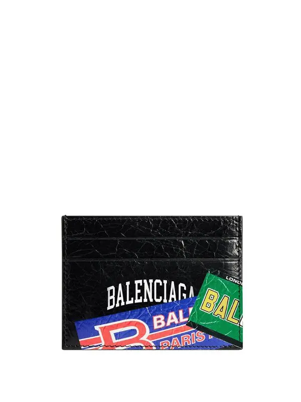 Balenciaga Cardholder Mesh In /multicolor - Black