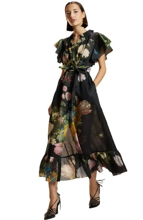 Cynthia Rowley Ramie Kaftan