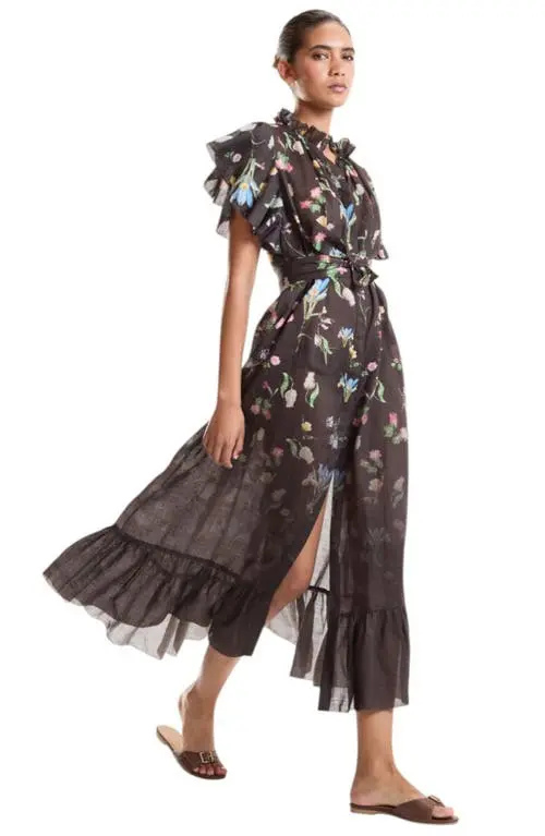 Cynthia Rowley Ramie Kaftan - Brown