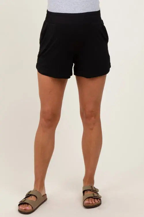 PINKBLUSH Basic Rounded Hem Shorts