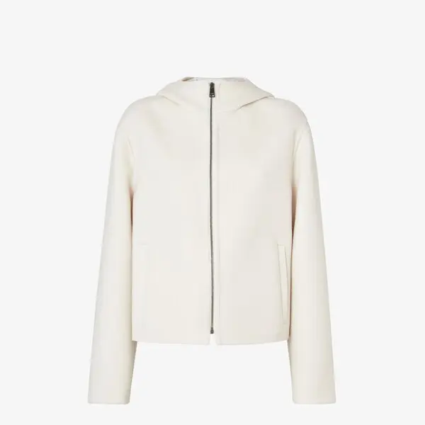 Fendi Wool Hooded Jacket - White