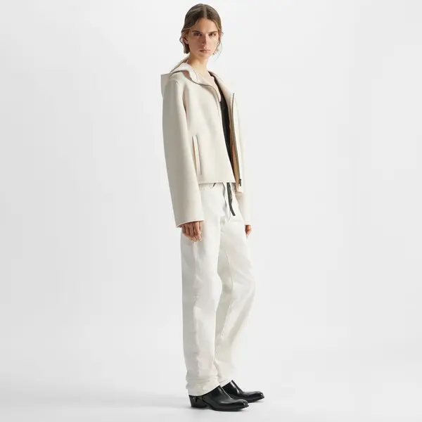 Fendi Wool Hooded Jacket - White