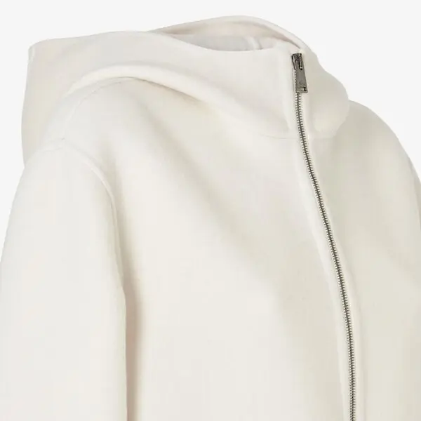 Fendi Wool Hooded Jacket - White