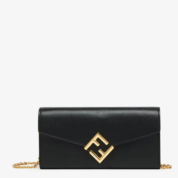 Fendi Ff Diamonds Continental With Chain