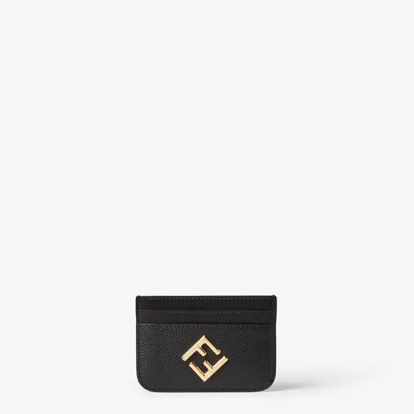 Fendi Ff Diamonds Card Case - Black