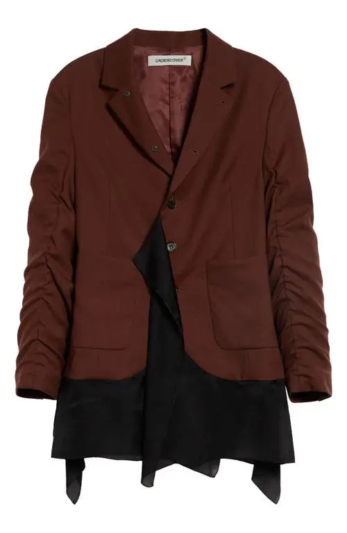 Undercover Wool Blazer - Brown