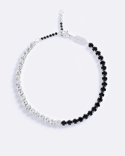 EMMA PILLS Double Love Choker - Clear/black