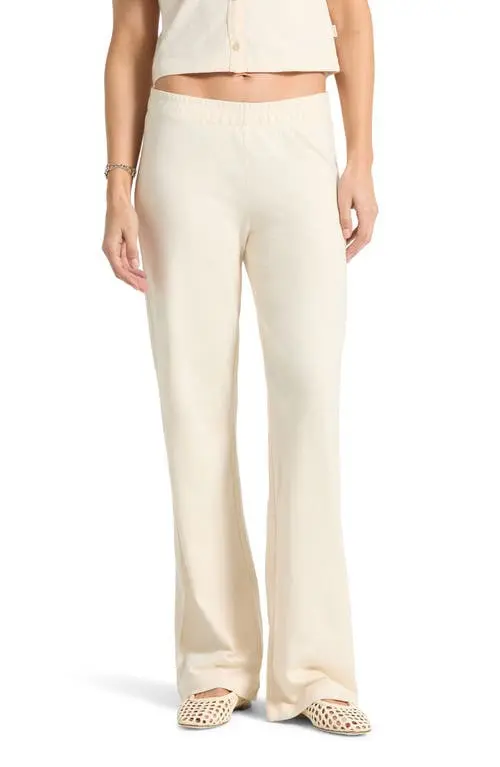 Brixton Siesta Wide Leg Knit Pants - Whitecap
