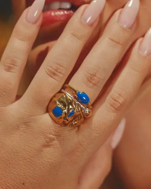 EMMA PILLS Ocean Baby Ring - Gold/silver