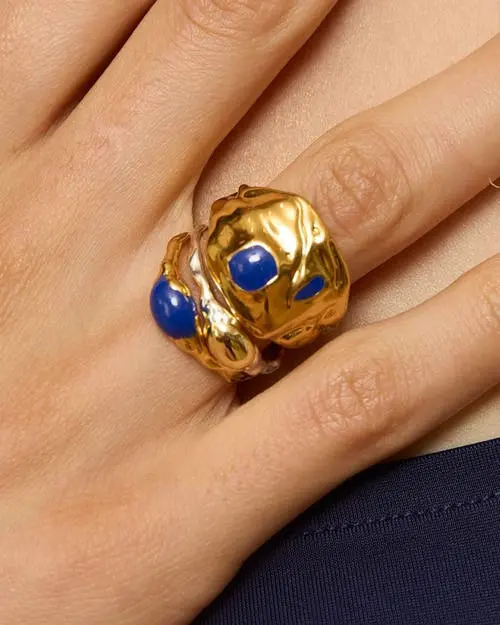 EMMA PILLS Ocean Baby Ring - Gold/silver