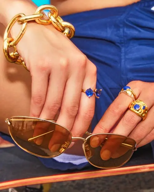 EMMA PILLS Ocean Baby Ring - Gold/silver