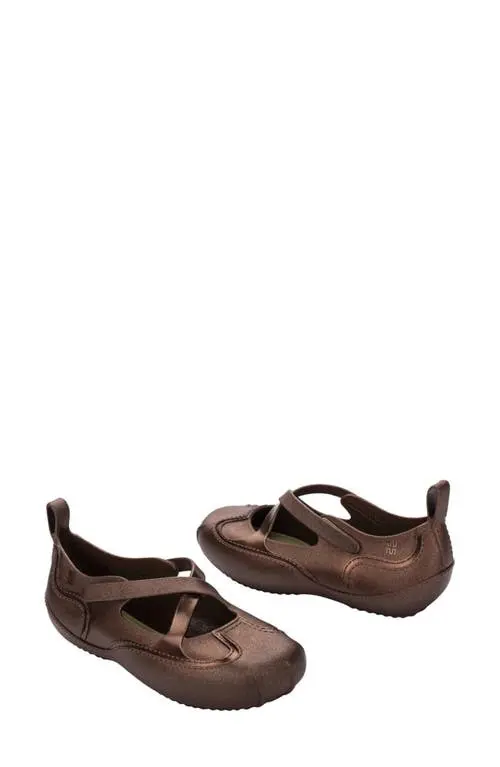 Melissa Aira Water Resistant Mary Jane Sneaker - Bronze/green