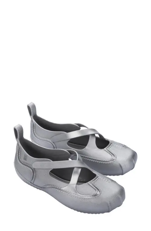Melissa Aira Water Resistant Mary Jane Sneaker - Silver