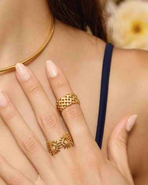 EMMA PILLS Desert Heat Ring - Silver