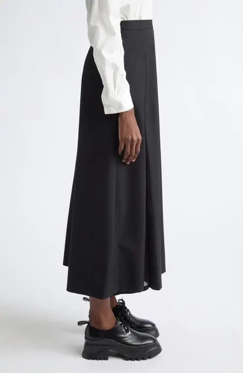 Undercover Slit Wool-blend Skirt